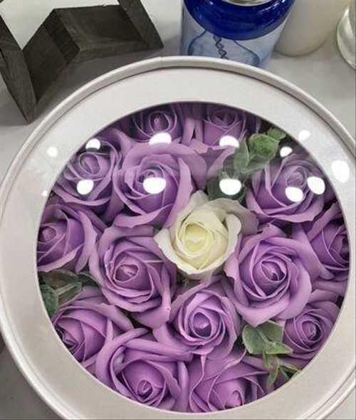 Розы из ароматного мыла