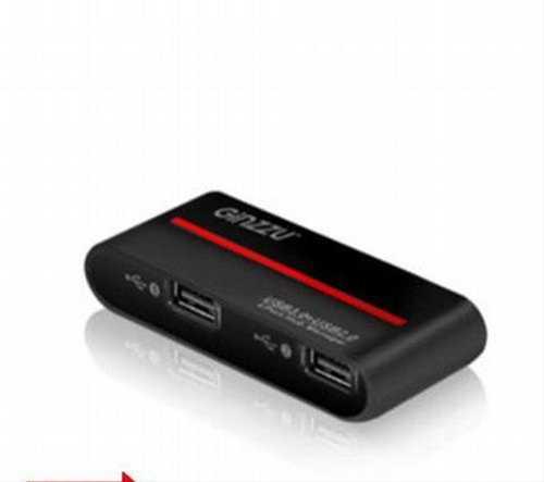 Концентратор 3хusb2.0-1хusb3.0 Ginzzu GR-324UB