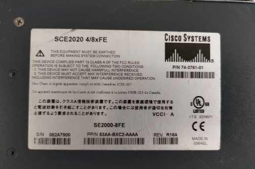 Маршрутизатор Cisco SCE2020 4/8xFE