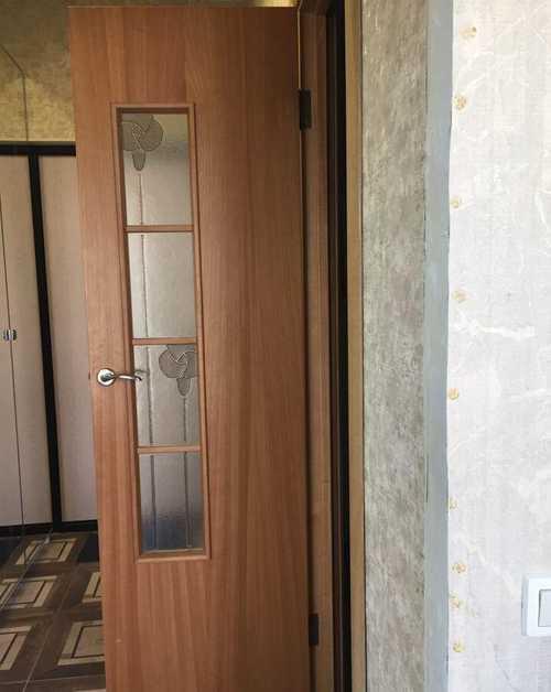 Дверь деревянная остекленная 2,0х0,7м