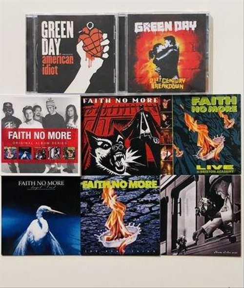 CD Green Day, Faith No More, западный рок