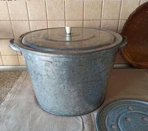 Кастрюля бак из нержавейки оцинкованный