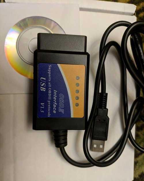 Сканер ELM327 v1.5 USB оригинальный