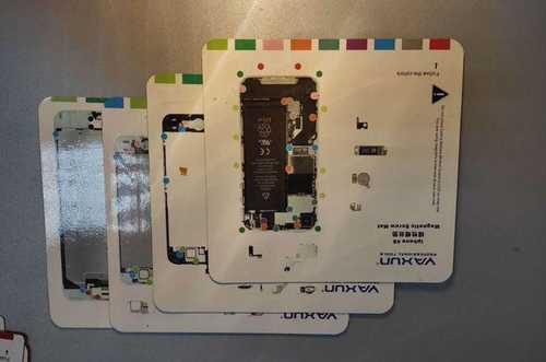 Магнитный коврик, карта винтов для разбора iPhone