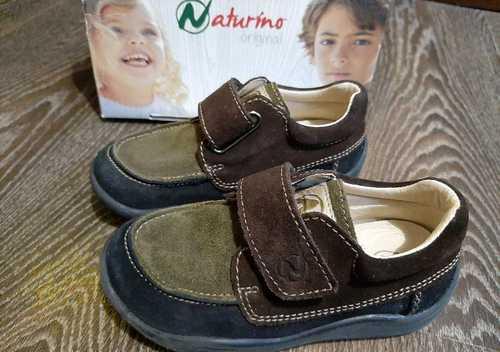 Новые кожаные ботинки Naturino 24