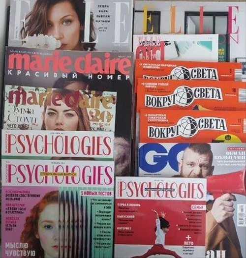 Журналы, Psychologies, Merie Claire, elle