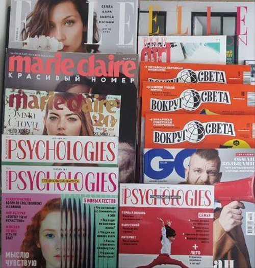 Журналы, Psychologies, Merie Claire, elle