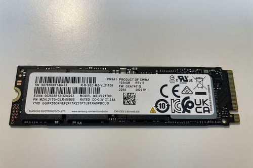 SSD Samsung PM9A1 (OEM 980 pro) 1TB Новый