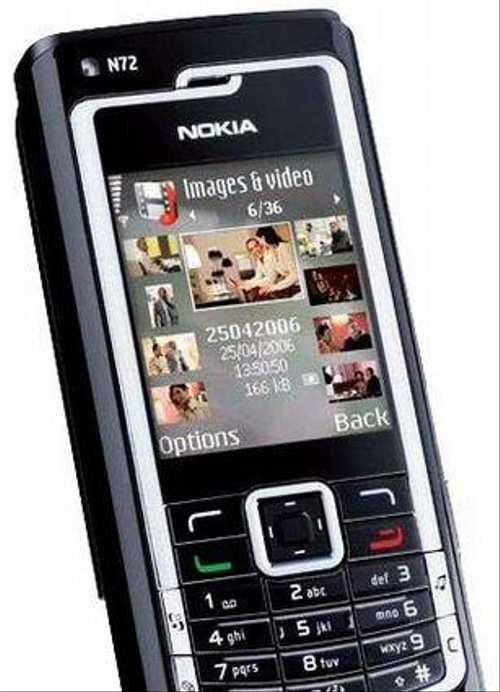 Nokia N72 Black Новый