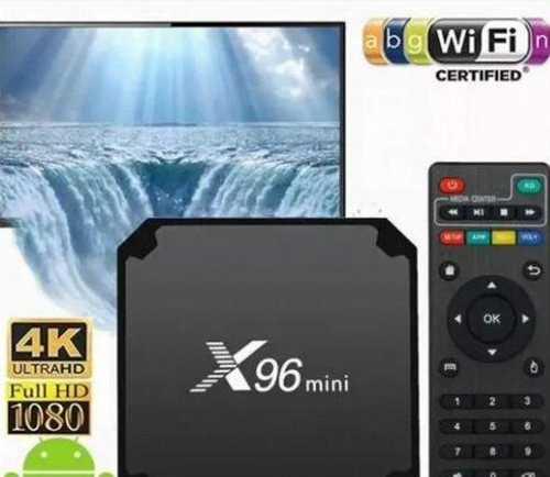 Смарт тв бокс, приставка TV BOX X96 mini 2/16 Gb