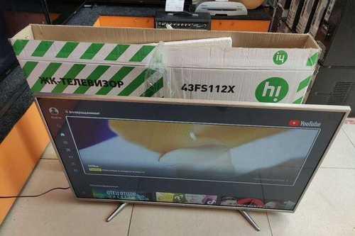Новенький Hi 43"(108см) Smart Wifi Android FullHD