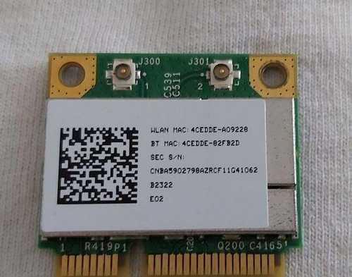 Mini pci-e карта Wifi/Bluetooth bcm94313hmgb