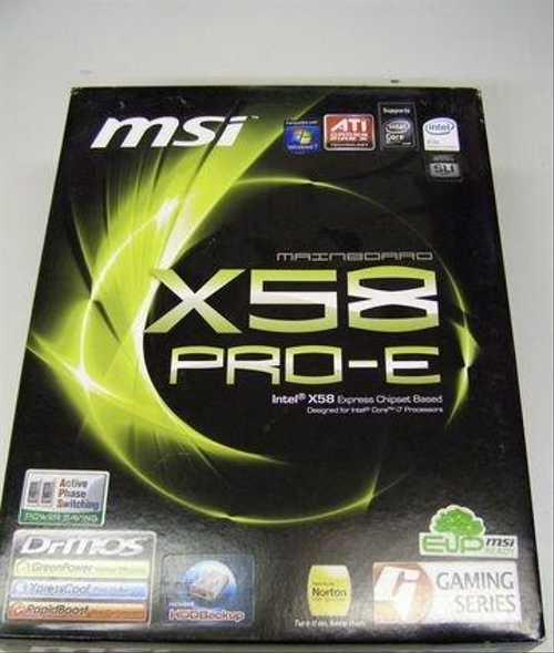 MSI X58 Pro-E (LGA1366) новая в коробке