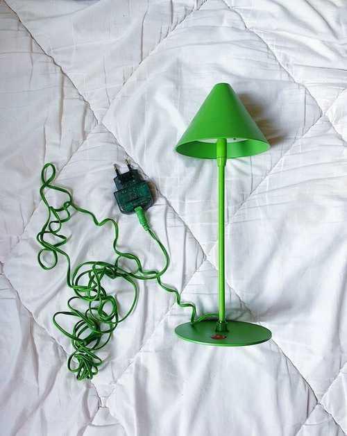 Настольная зелёная лампа торшер гриб IKEA икеа