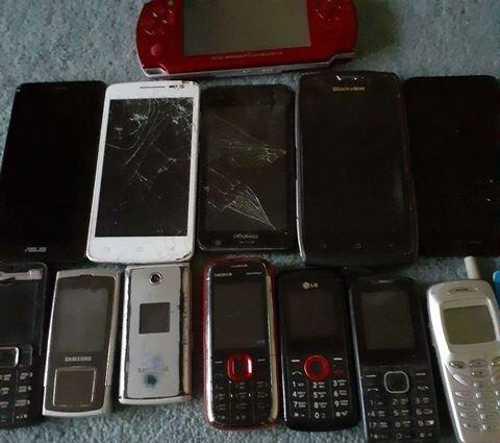 Битые мобильные телефоны