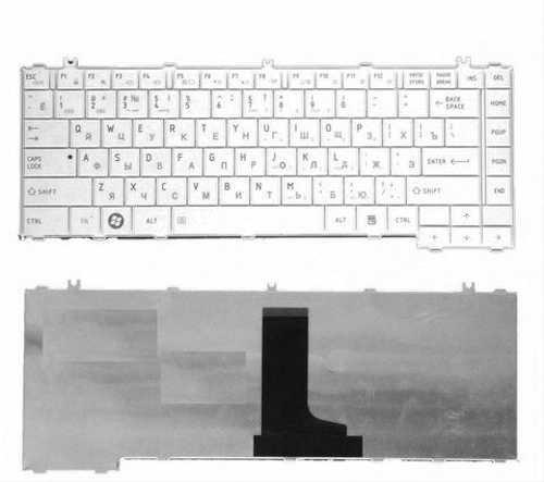 Клавиатура Toshiba C600, L600D, L630, L635 белая