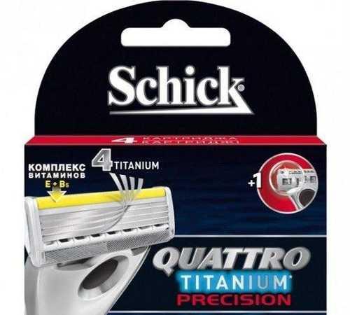 Cменные Кассеты Schick Precision (4шт черная кор)