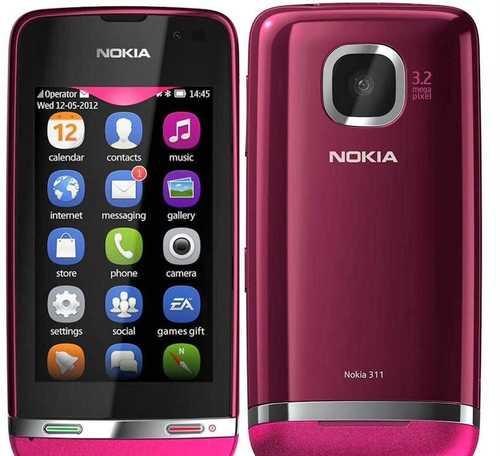 Nokia Asha 311 RED и black