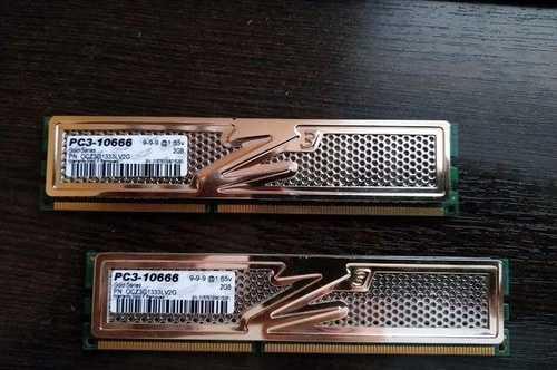 Оперативная память OCZ Gold DDR3 4 Gb (2х2Gb)