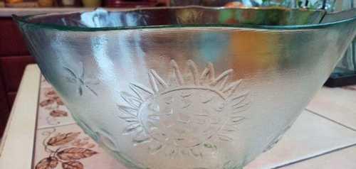Миска ваза блюдо салатница Италия стекло