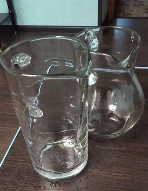 Графины, чашки, стаканы