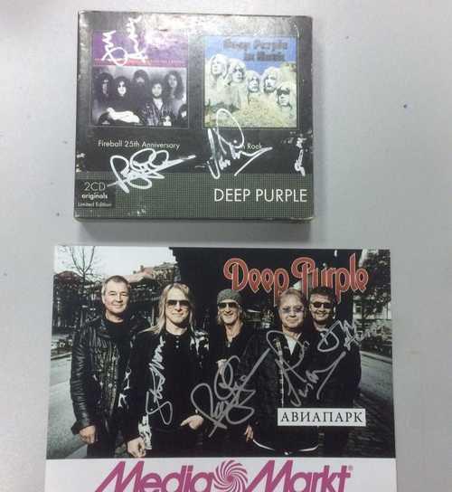 Deep purple 2cd с автографами