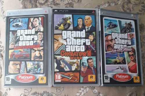 Все 3 части GTA на PSP