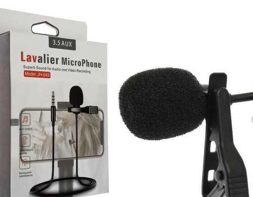 Микрофон петличка для телефона lavalier JH-043