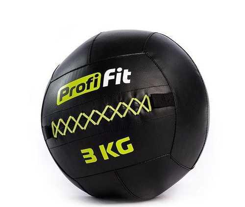 Медицинбол набивной (Wallball) profi-FIT, 3 кг