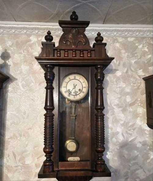 Старинные настенные часы 19век