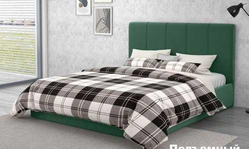 Мягкая кровать Джессика 160 Amigo green (подъемник