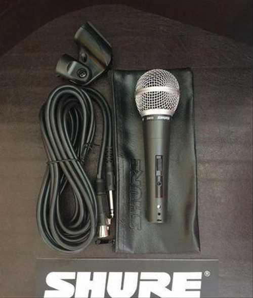 Микрофон shure SM58 SE + провод,чехол,держатель