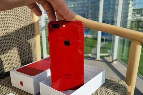 Телефон iPhone 8 plus красный