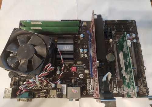 Комплект s775 (мат плата, процессор, память)