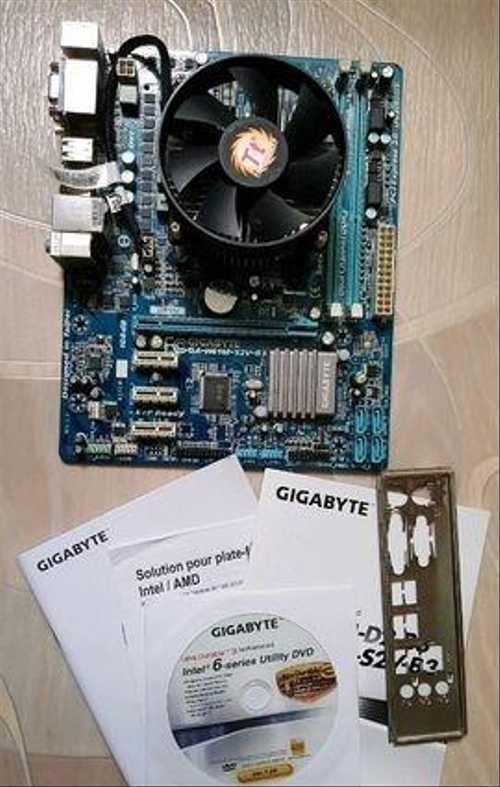 Комплект для пк. Intel Pentium G620, Gygabyte GA-H