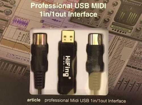 Кабель midi - USB