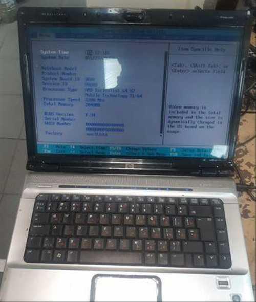 Hp dv6500 Рабочий(разбор)