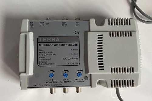 Terra multiband amplifier ma 024 схема подключения