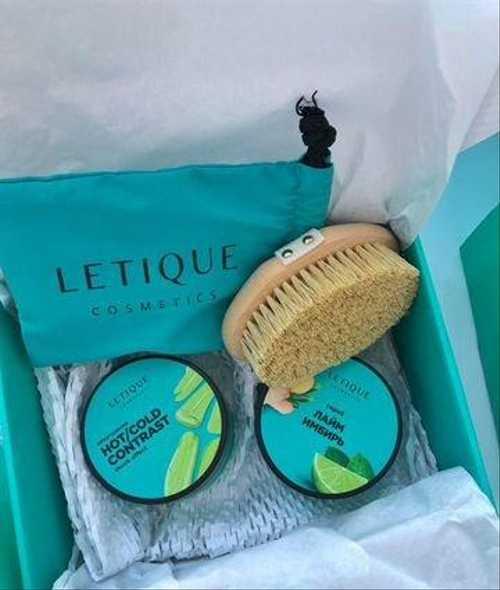 Подарочный набор Letique с масажной щеткой travel