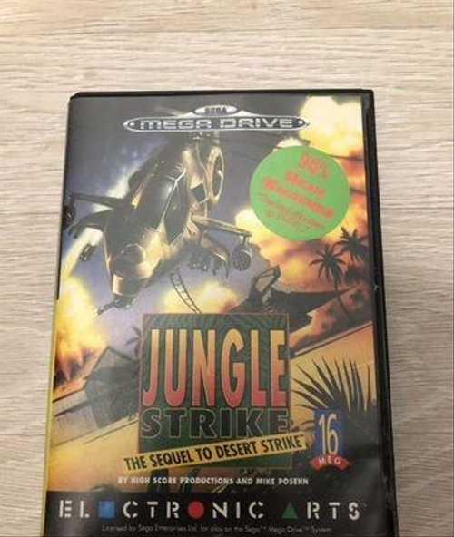 Jungle strike картридж Sega mega drive