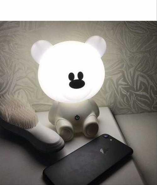 Лампа белый мишка