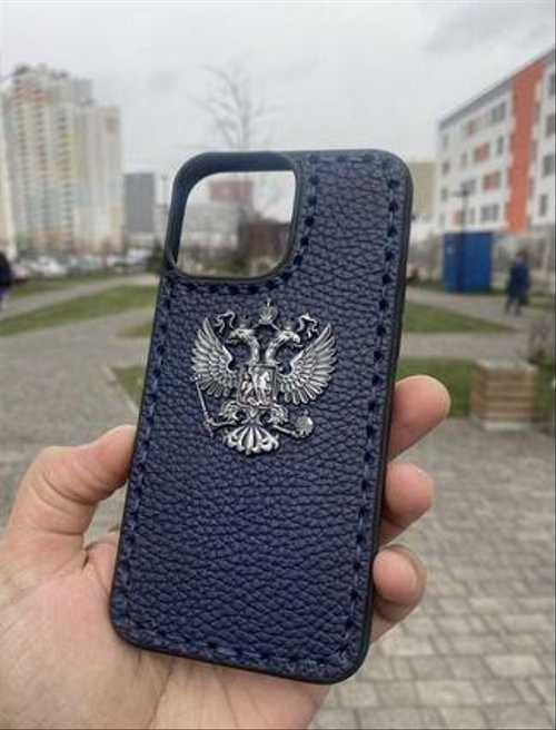 Чехол на iPhone 13 pro max с гербом России
