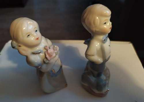 Статуэтки фигурки мальчик и девочка