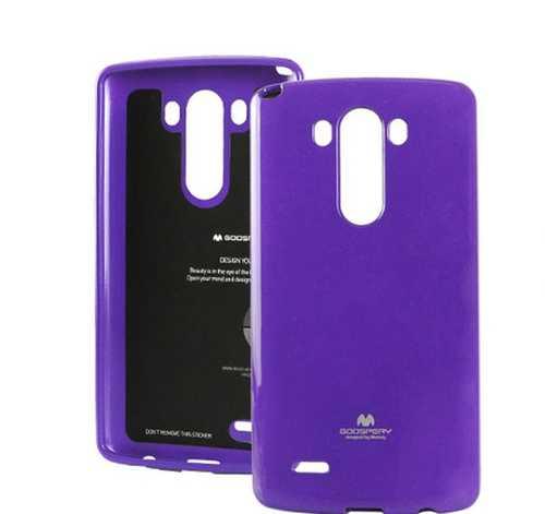 LG G3 Case Goospery Jelly Case Purple