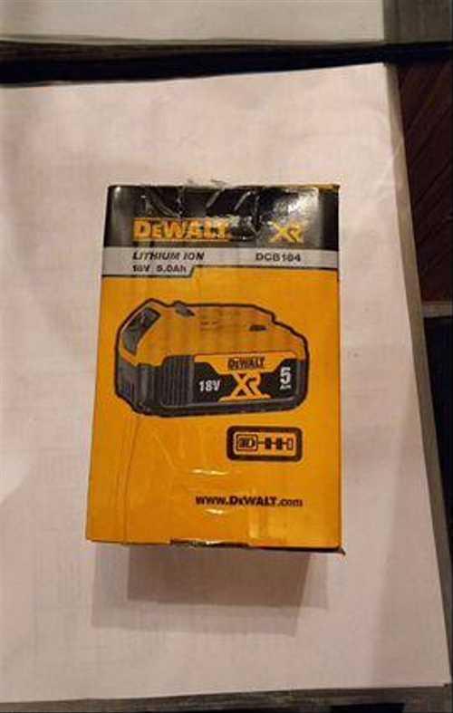 Аккумулятор dewalt dcb 184