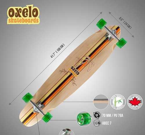 Лонгборд Oxelo Hawaii Bamboo Longboard