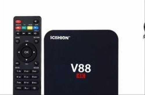 Медиаплеер новый V88, Android 6, Smart TV Box