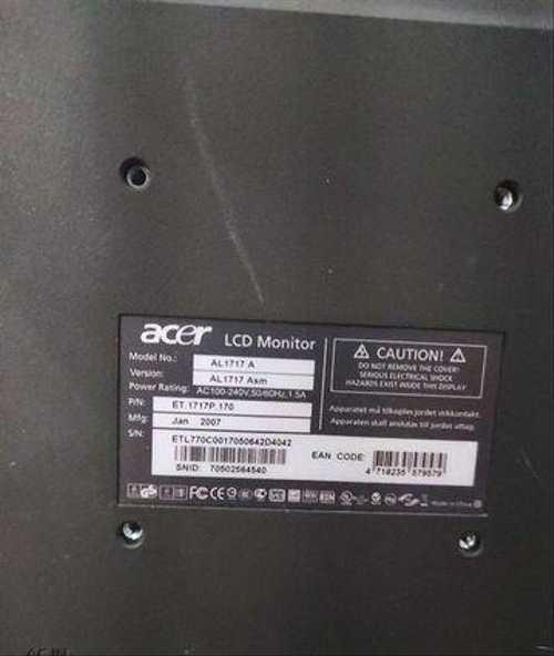 Монитор Acer AL1717