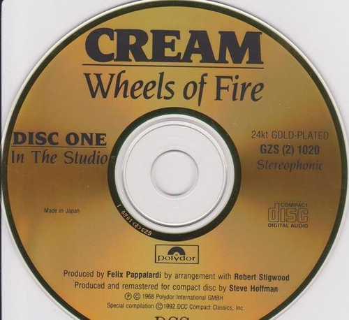 Cream (2) Wheels Of Fire 24K Gold CD