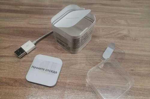 Коробка и USB шнур от iPod Shuffle